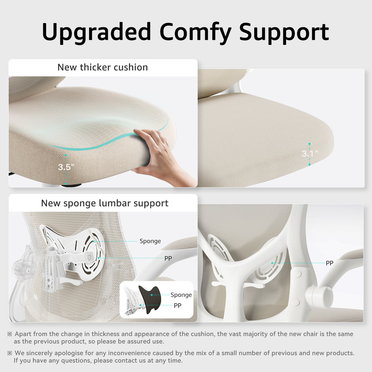 HBADA Butterfly Office Chair-Gray